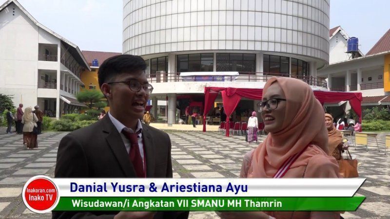 Danial Yusra & Ariestiana Ayu, Wisudawan/i Angkatan VII SMANU MHT