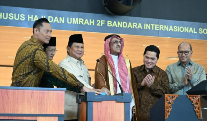 Presiden Prabowo Resmikan Terminal Khusus Haji dan Umrah 2F di Bandara Soekarno-Hatta